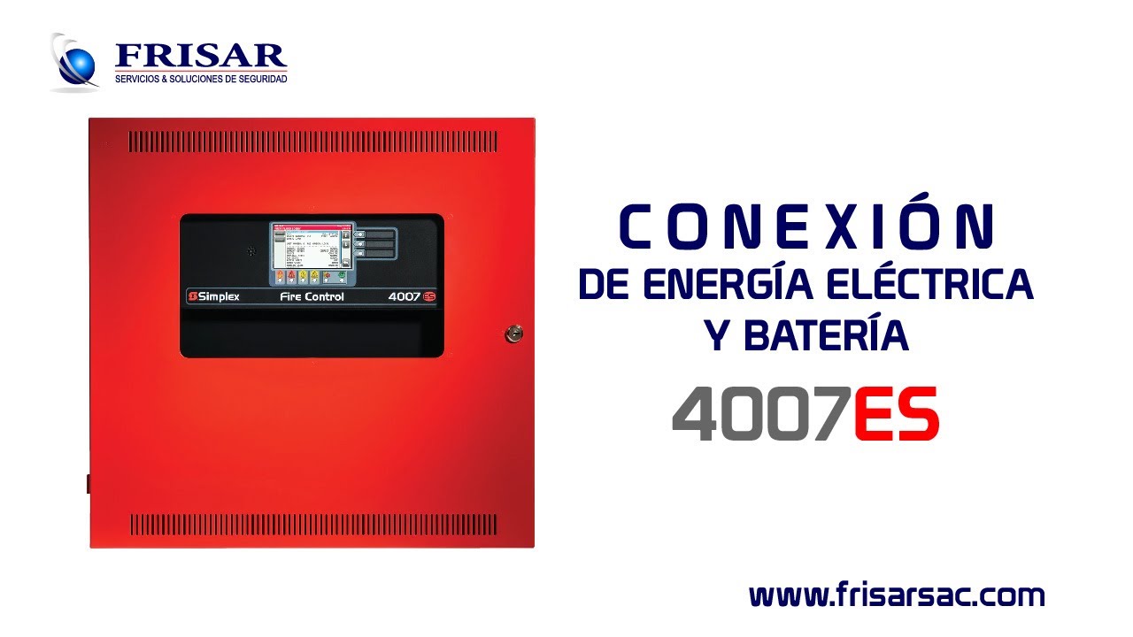 CONEXIÓN DE ENERGÍA ELÉCTRICA Y BATERÍA AL INICIAR MI PANEL 4007ES ...