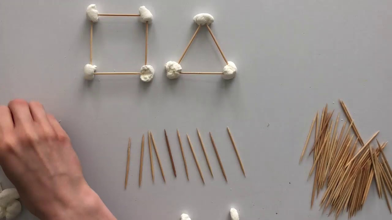 Building Shapes using Marshmellows and Toothpicks!!! - YouTube