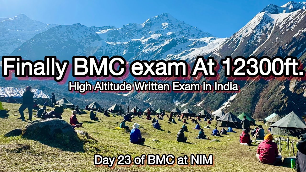 Finally BMC Exam at 12300ft.😍| High Altitude Written Exam in India ...
