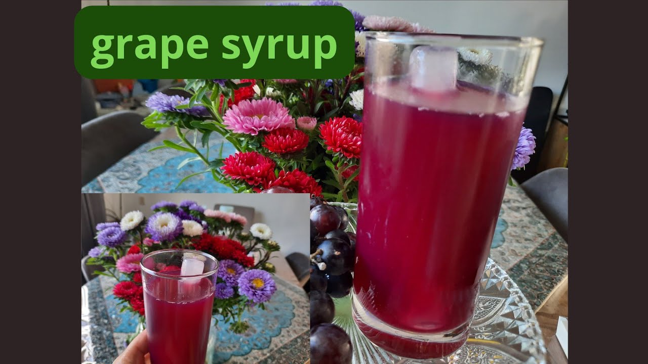 How to make grape syrup in less than 1 hour - YouTube