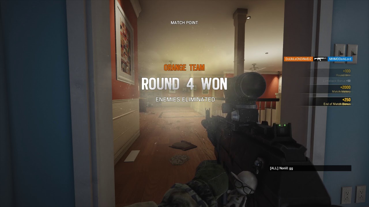 Rainbow Six Siege Round Winning Kill - YouTube