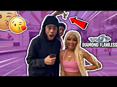 Mistletoe Public Experiment😍 ft DYMOND FLAWLESS, SHE KISSED ME???😱