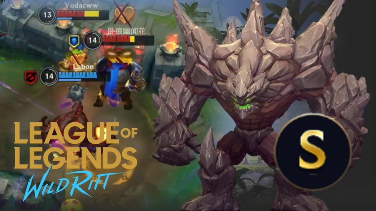 Malphite Full tank (Malphite Gameplay) Wild Rift - YouTube