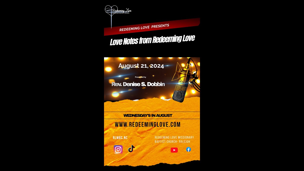 Love Notes from Redeeming Love August 21, 2024 - YouTube