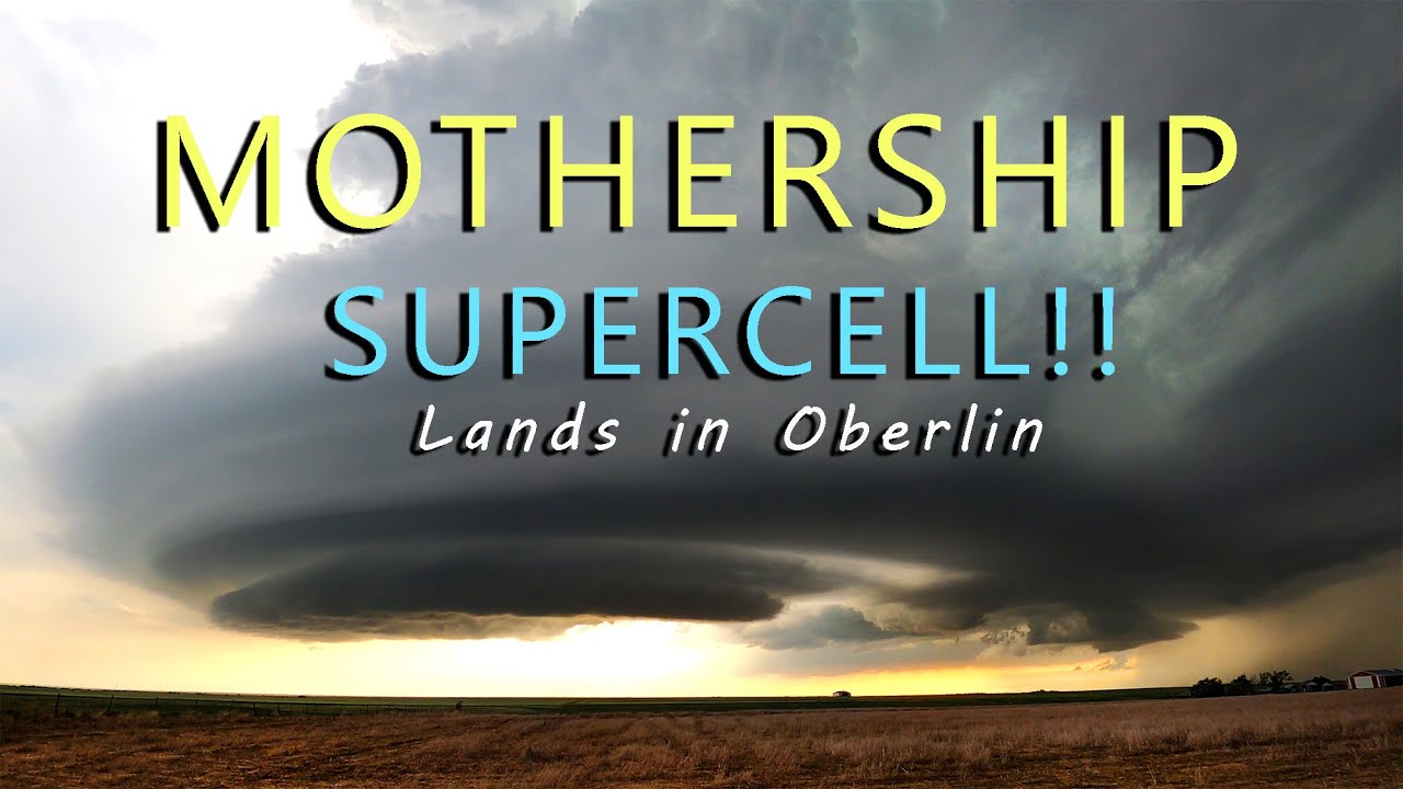 MOTHERSHIP SUPERCELL Lands in KANSAS! UP CLOSE FULL CHASE!! Plus Insane ...