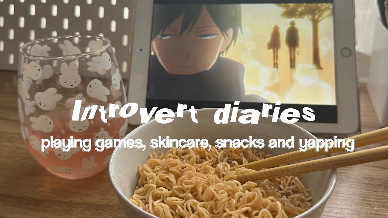 Introvert diaries 𐙚 playing games, skincare, snacks, yapping 🍵 - YouTube