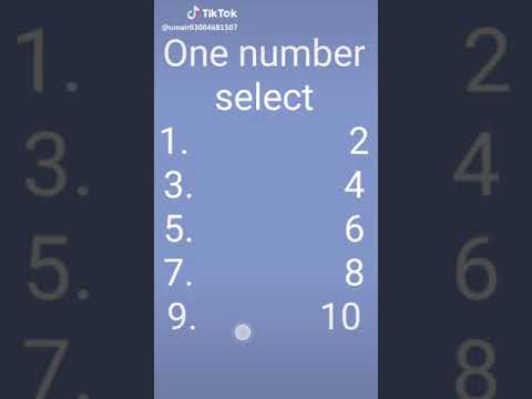 Select a number 😊😊 - YouTube