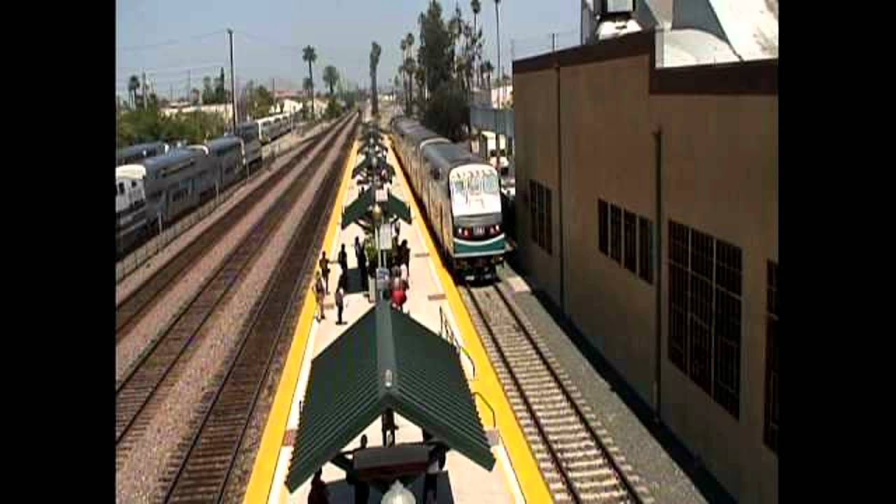 Riverside-Hunter Park Metrolink Station - Metrolink 91 Line - YouTube