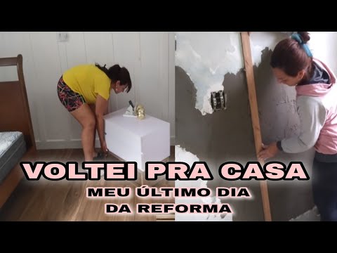 Minha casa ficou abandonada | Rebocando as paredes | Voltei pra faxina ...