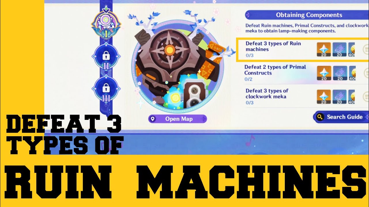 Defeat 3 types of Ruin Machines - Genshin Impact - YouTube