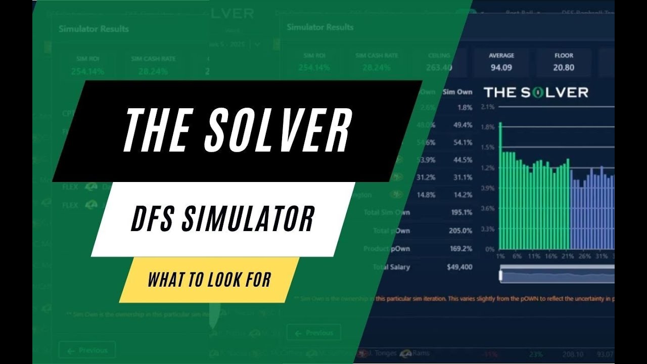DFS Simulator: What to look for on the Sims results page - YouTube