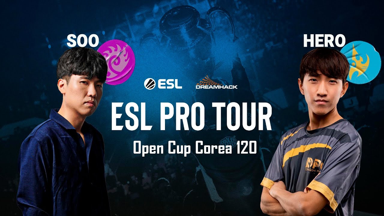 StarCraft 2 - SoO vs herO ESL Open Cup #120 Korea - YouTube