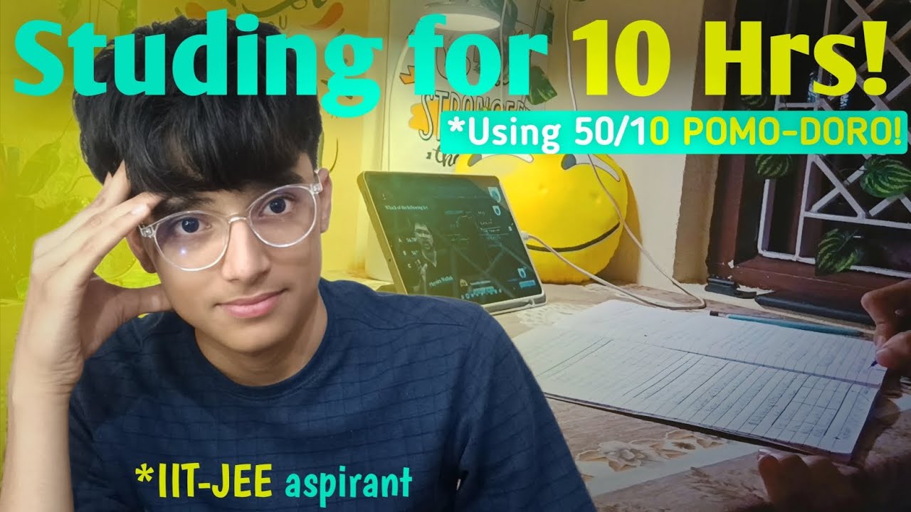 Studying for 10 Hours Straight!! 🤯🔥*CHALLENGE* || 10 hours Study Vlog📚🤫 || JEE aspirant ...