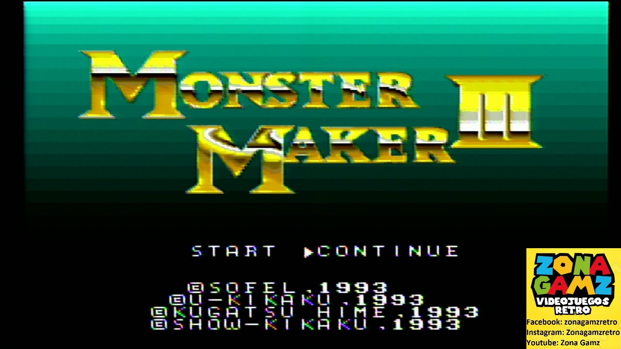 Monster Maker 3 Super Famicom Japan - YouTube
