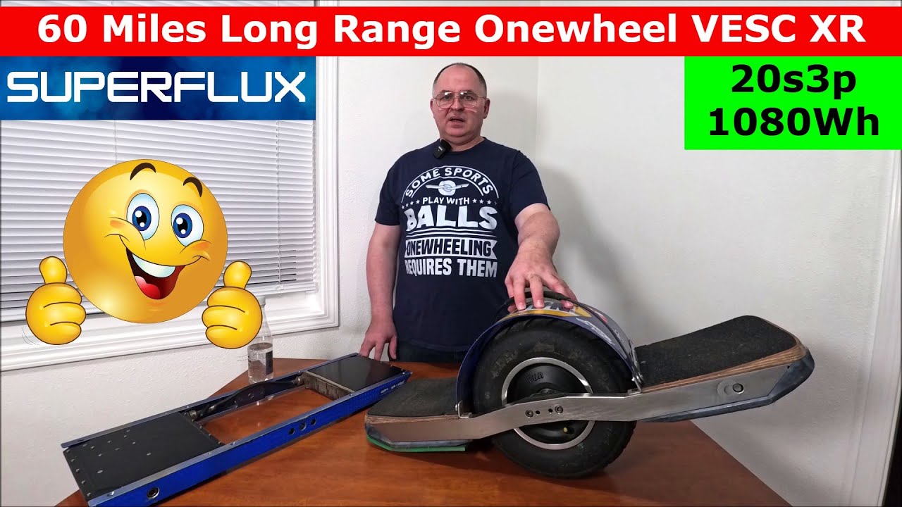 First 60 Miles Long Range Onewheel VESC XR with 1080Wh battery better ...