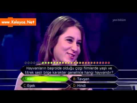 Kim Milyoner Olmak İster 4 Mart 2015 Caroline Aras 435. bölüm