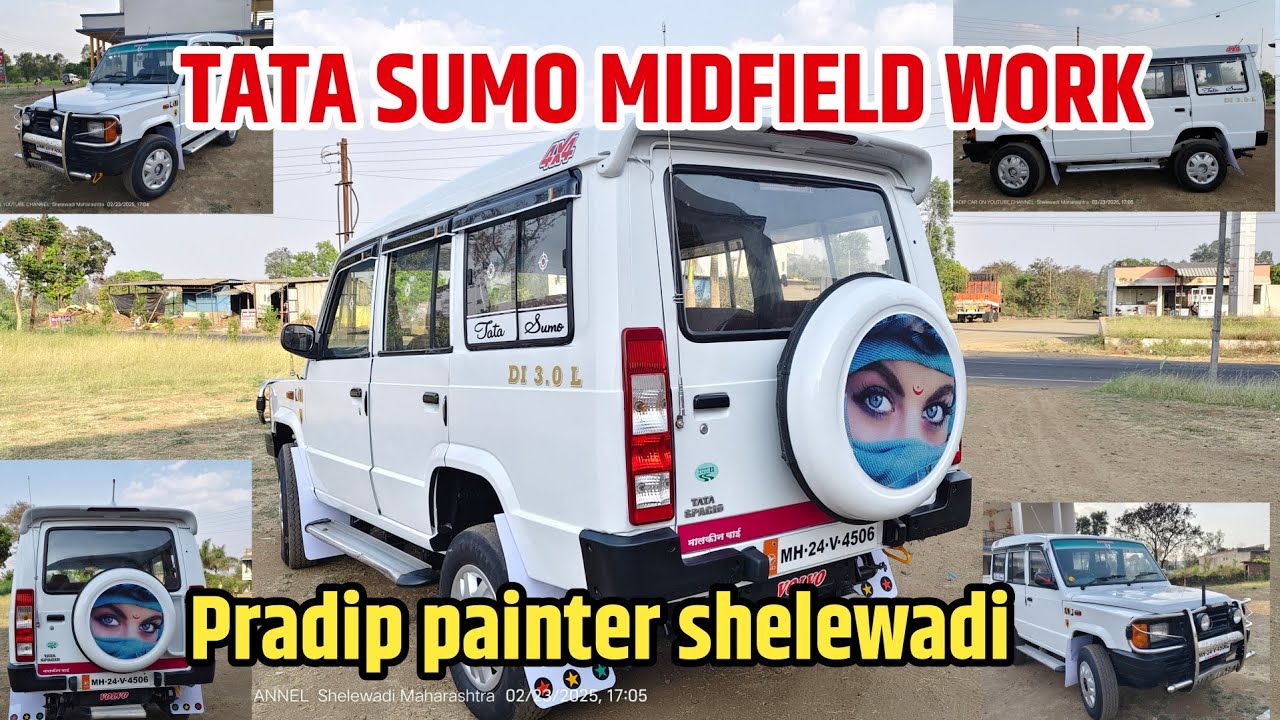 TATA SUMO MIDFIELD WORK | Pradip painter shelewadi | Tata sumo modified ...
