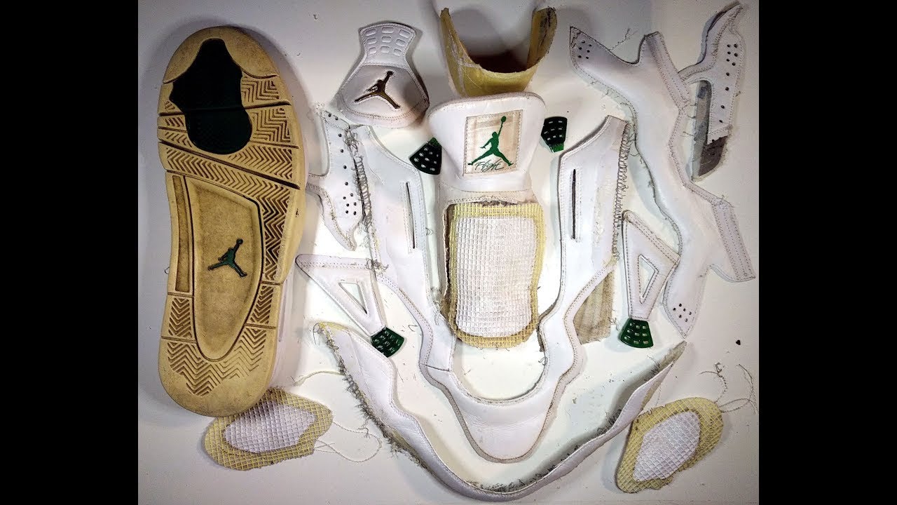 $915 Vintage Air Jordan 4 Retro 'Classic Green' 2004 Destroyed ASMR ...