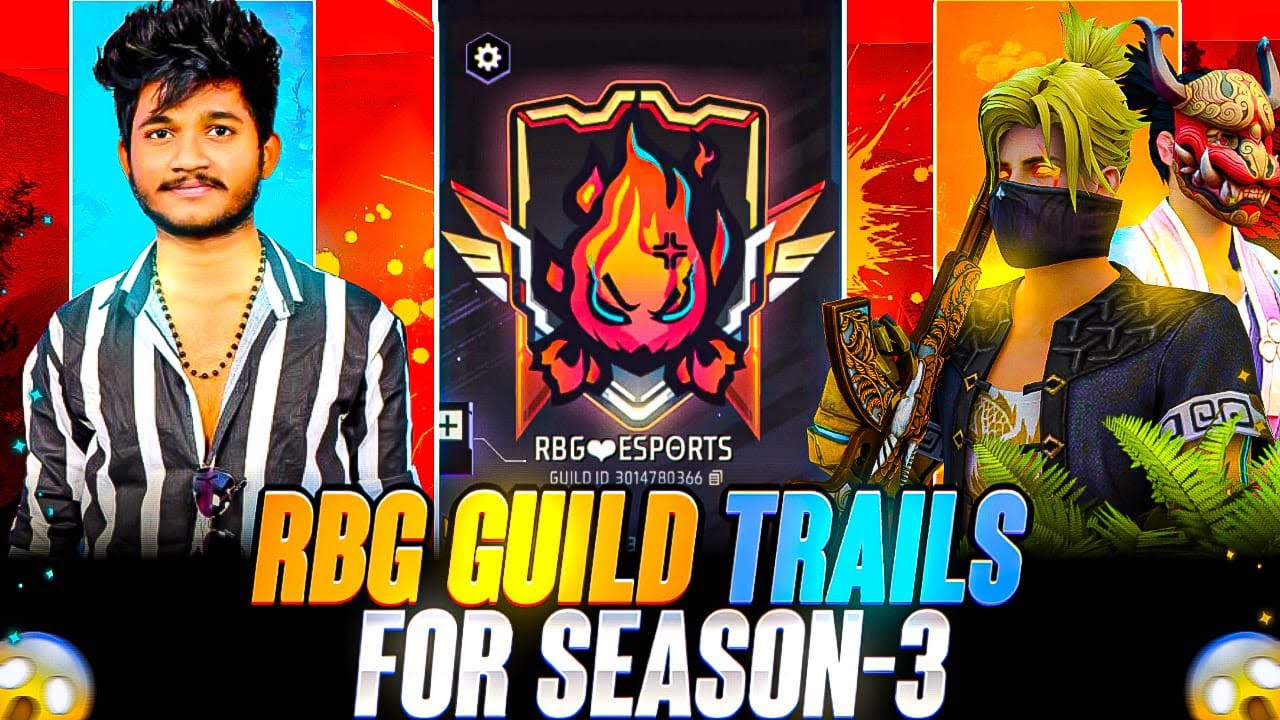 🥳Last Day Guild Trails For RBG Esports (S-3)🔥| Free Fire Live In Telugu 💗| Ff Live In Telugu ...
