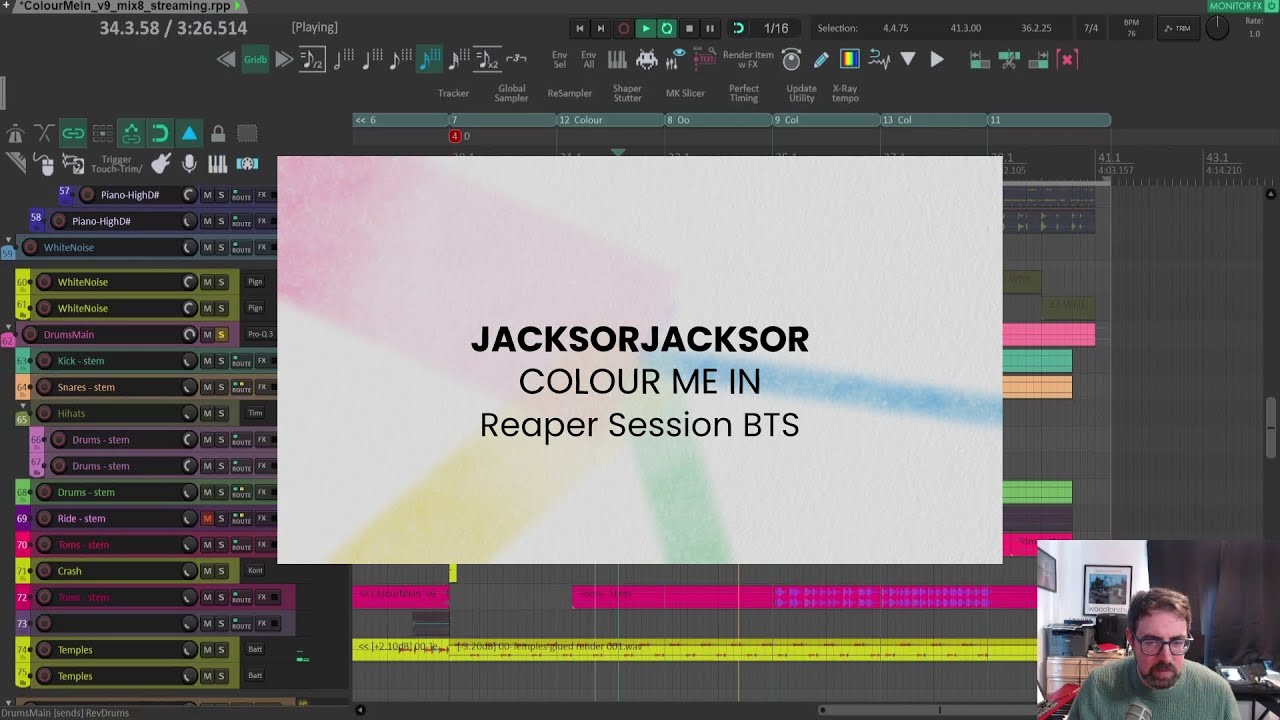 Colour Me In | Reaper DAW Session BTS - YouTube