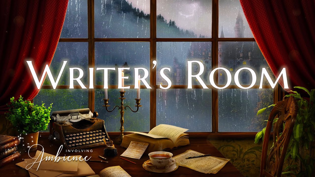 Writer's Room ASMR Ambience 📜 ️ Write/Read to the Sounds of ...