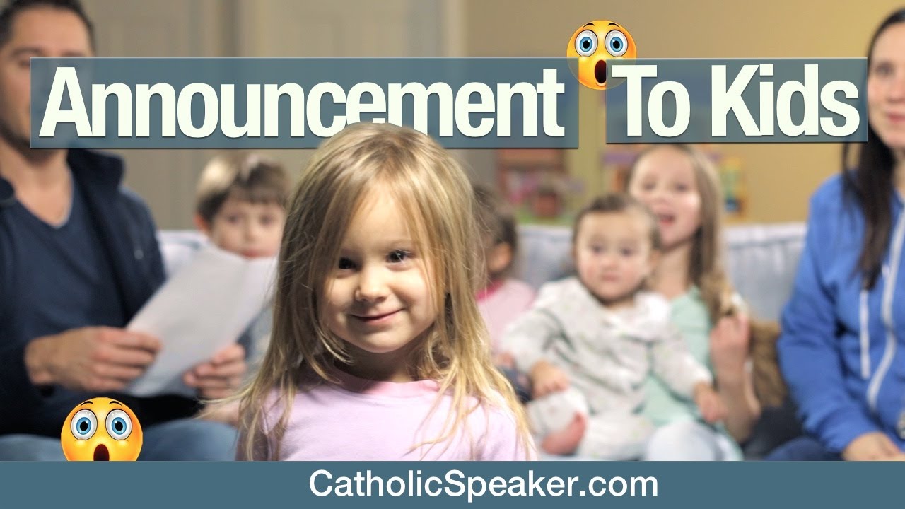 Surprise Pregnancy Announcement To Kids (for baby #6) - YouTube