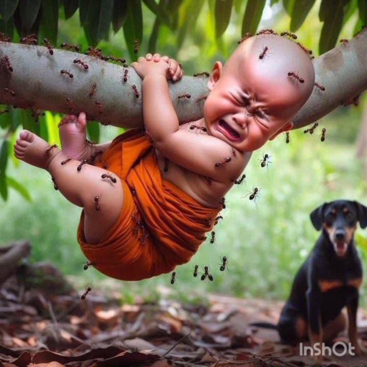 Cute little monk boy crying 😭 moment #youtube #shortsfeed #funny # ...