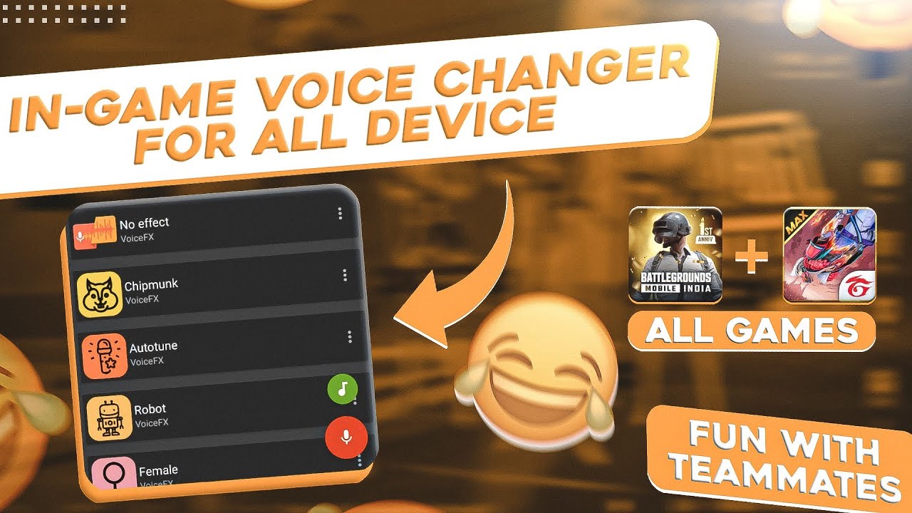 How To Change Voice In Any Online Games | Voice Changer For BGMI ...