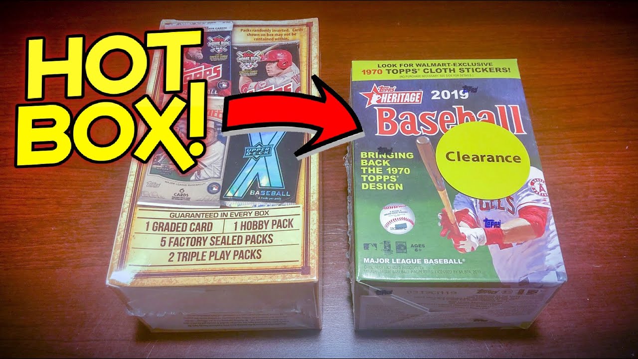 Baseball Card HOT BOX Opening! 2019 Topps Heritage + Gems of the Game ...