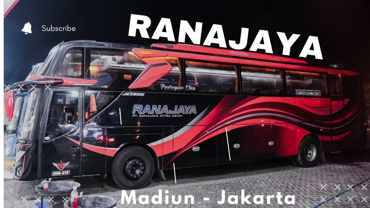 Trip Bus Ranajaya MasterPiece Class Madiun - Jakarta - YouTube