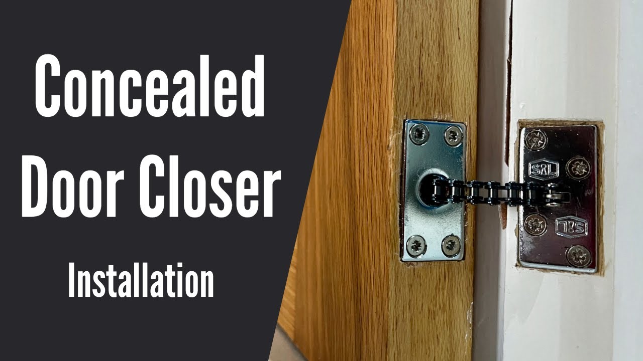 Installing a Concealed Door Closer - YouTube