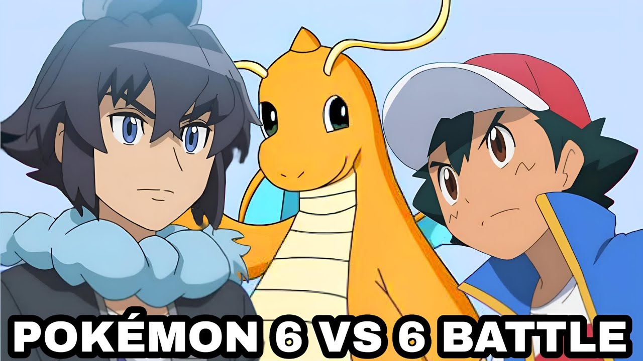 POKEMON 6 VS 6 BATTLE EP - 192 💛 ASH VS DRAGONITE FULL BATTLE 💛 ASH ...