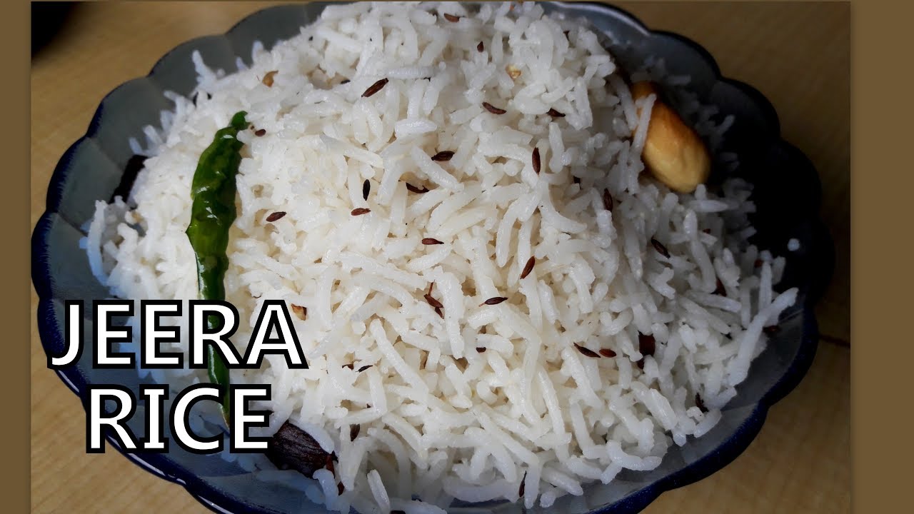 JEERA RICE RECIPE - जीरा राइस - YouTube