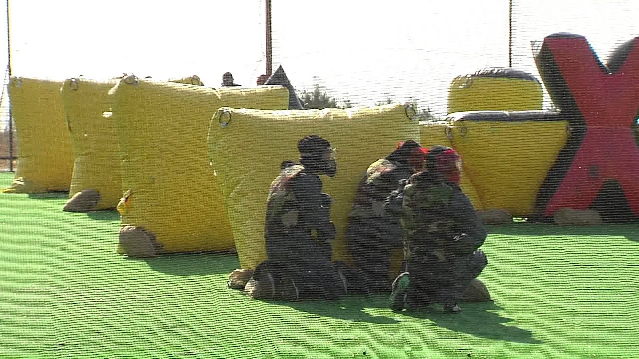 Paintball facility opens at Lathbury Barracks - YouTube