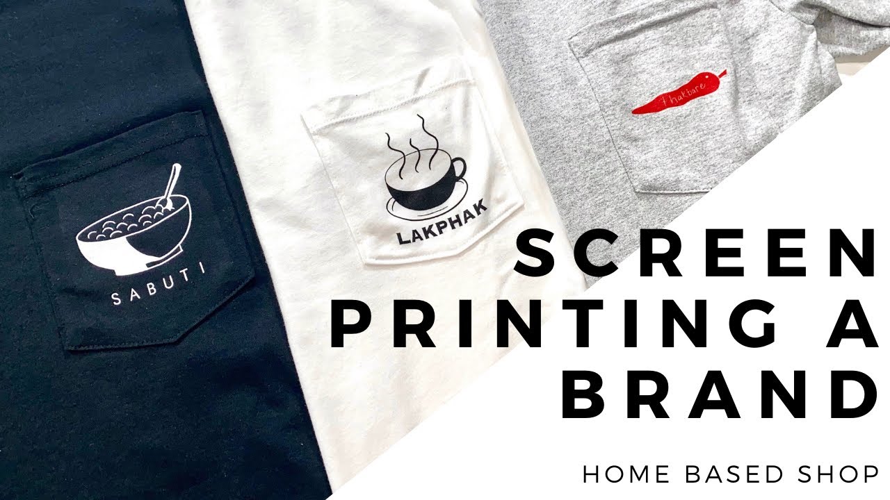 Screen Printing For A Local Clothing Brand (Basement Edition) - YouTube