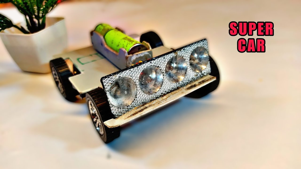 how to make toy car at home - YouTube