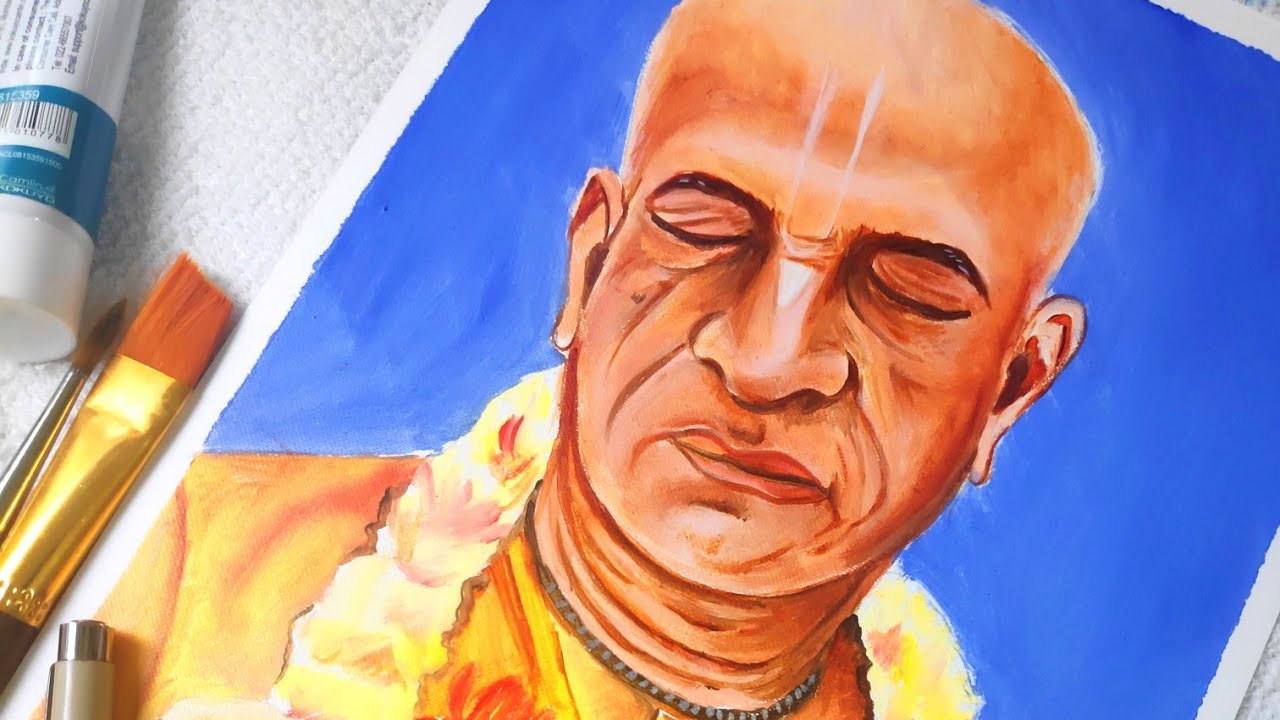 Painting Tutorial ... Srila Prabhupada - YouTube