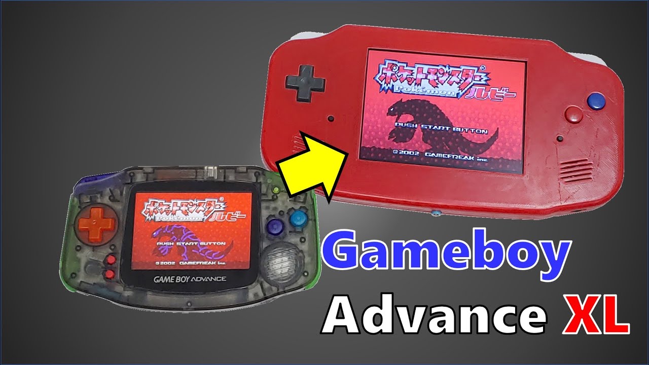 초! 대형 게임보이 어드밴스 Gameboy Advance XL - YouTube