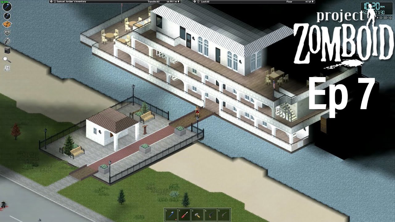 Project Zomboid Sam's Tour Bus: ep7 Boathouse - YouTube
