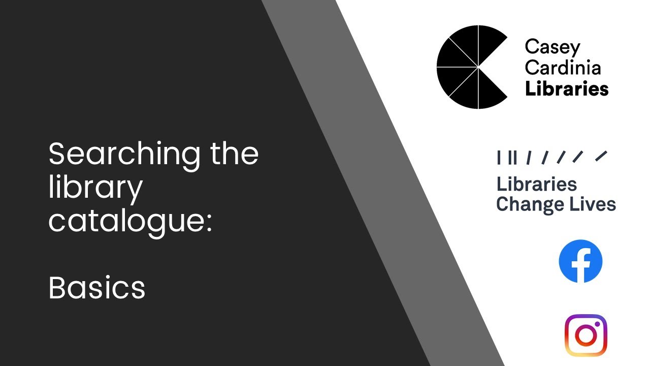 Searching the library catalogue: basics - Casey Cardinia Libraries ...