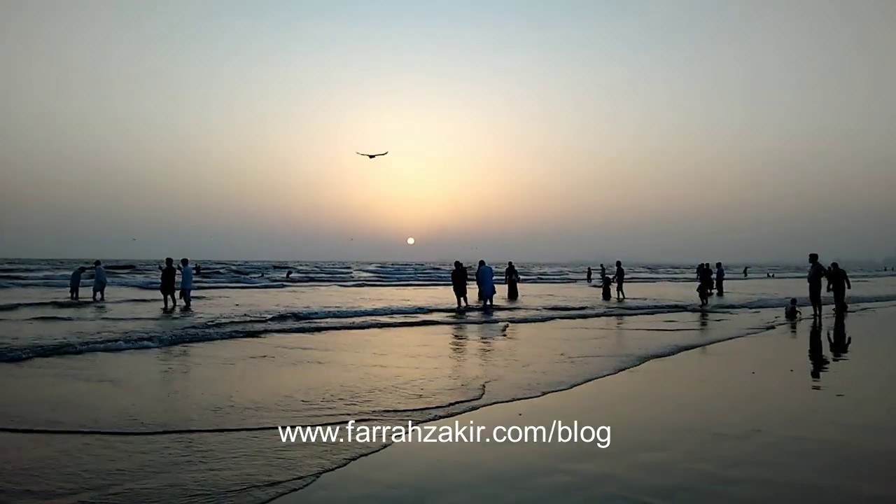Sea View Karachi sunset - YouTube