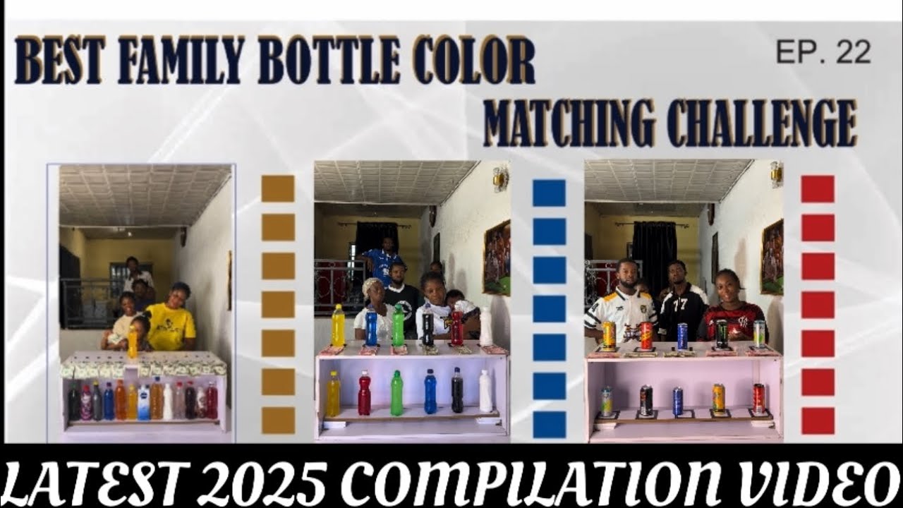 THE MOST AMAZING, FUNNY & ENTERTAINING FAMILY BOTTLE COLOR MATCHING ...