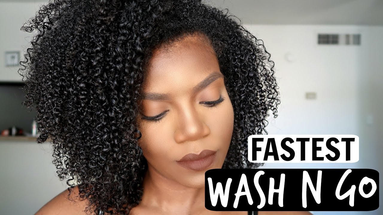 My Wash N Go Routine - YouTube