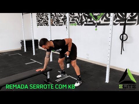 Kettlebell Elbowing Row / Remada Serrote com Kettlebell no banco - YouTube