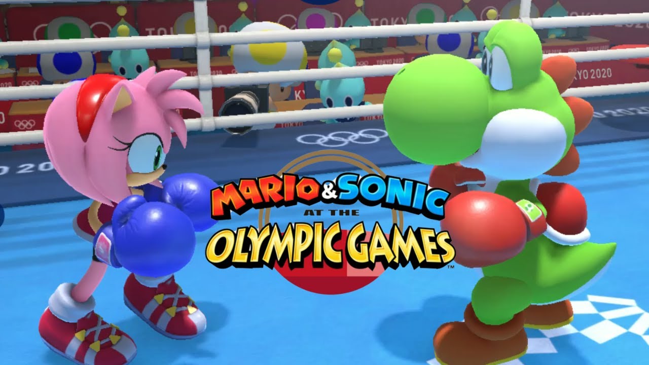 Mario &Sonic At The Olympic Games Tokyo 2020 (Boxing) Amy vs Yoshi ...