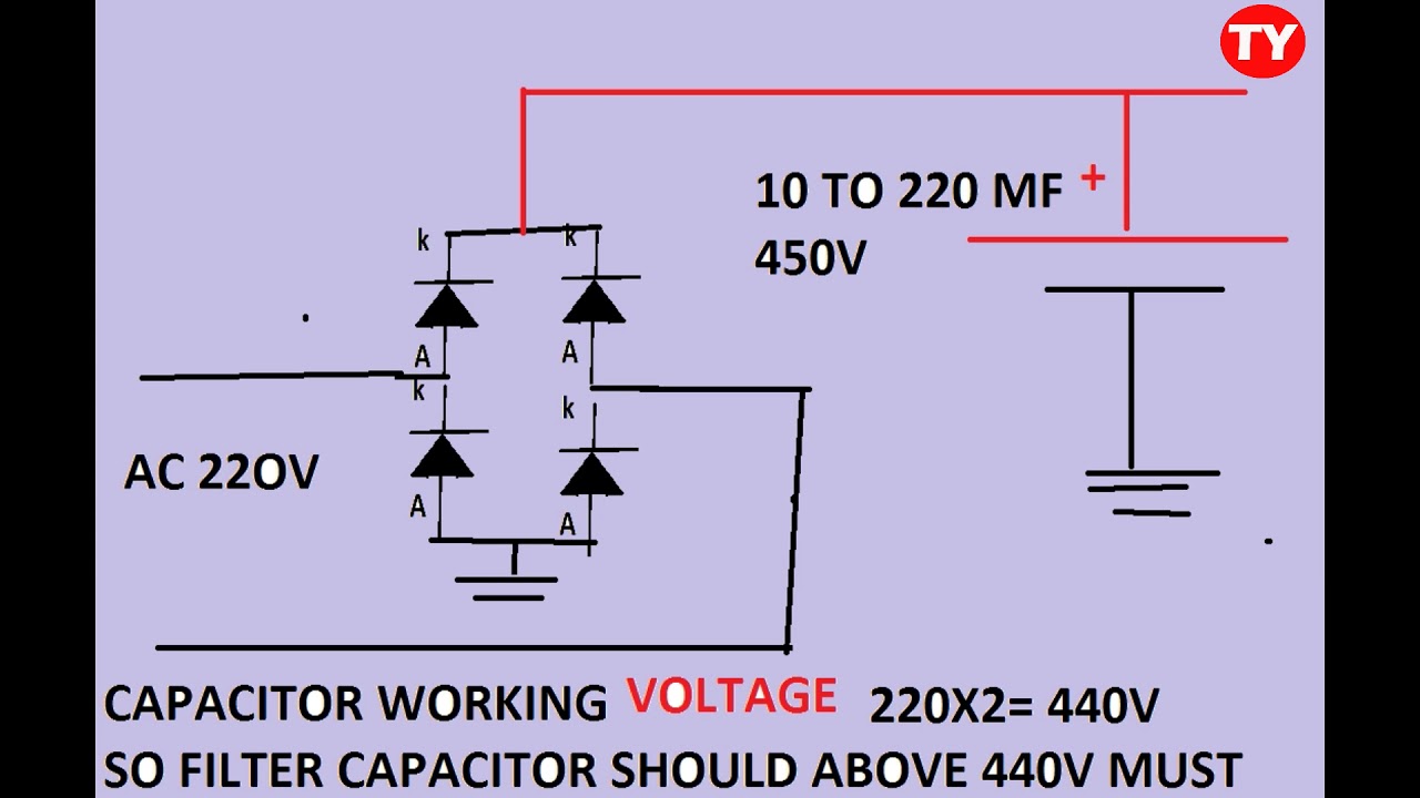 how to calculcate safe working voltage of capacitors - YouTube
