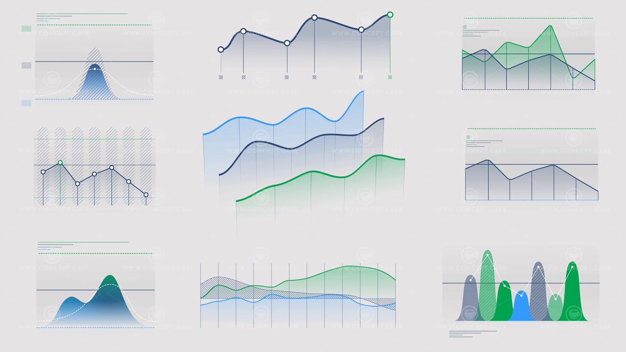 Animated infographics without data on alpha channel - YouTube