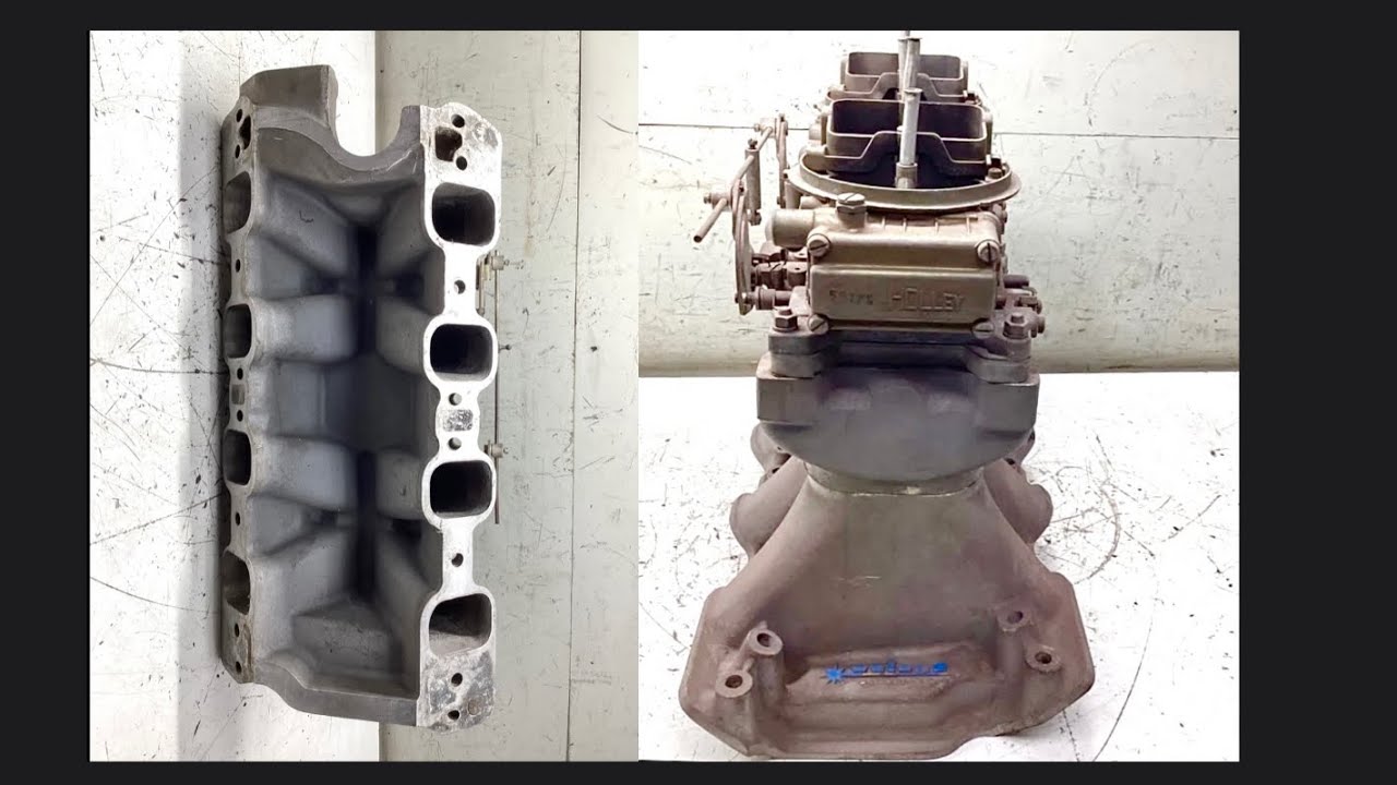 Rare Boss 302 intake, Ford 302-Boss Weiand Tunnel Ram - YouTube