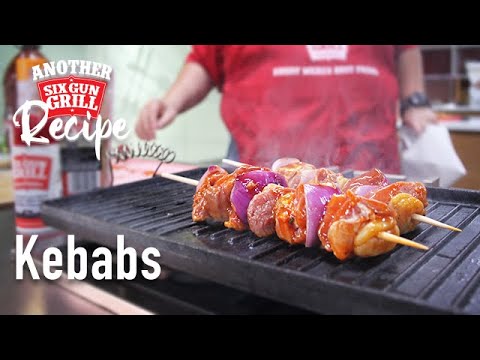 Six Gun Grill Chicken Kebabs - YouTube