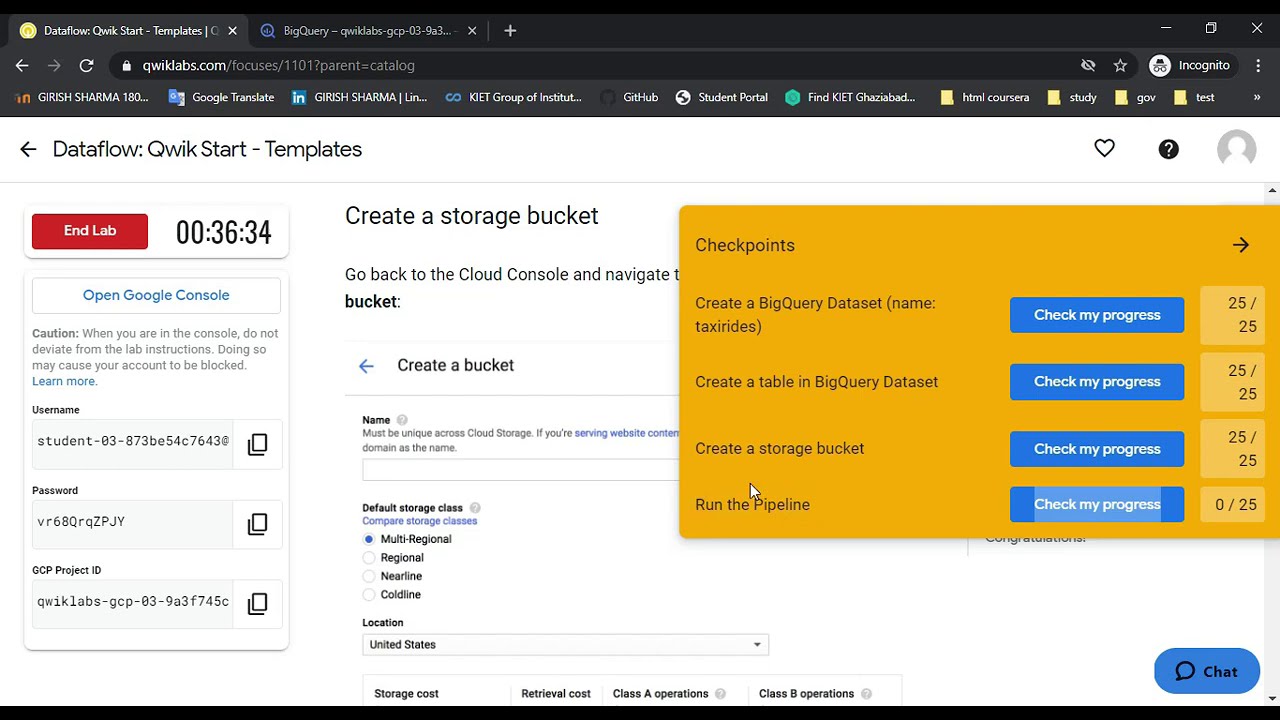 Dataflow Qwik Start Templates Gsp192 Youtube